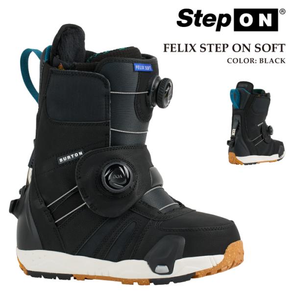 爆買 日本正規品 スノーボード ブーツ バートン BURTON WOMENS FELIX STEP ON SOFT Black フェリックス ステップオン ソフト レディース 24-25
