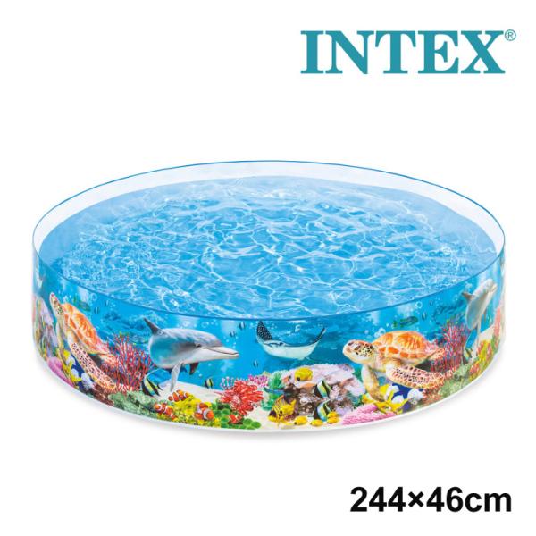 日本正規品 インテックス INTEX ディープブルーシースナッププール U-58472 ビニールプール 家庭用プール 爆買