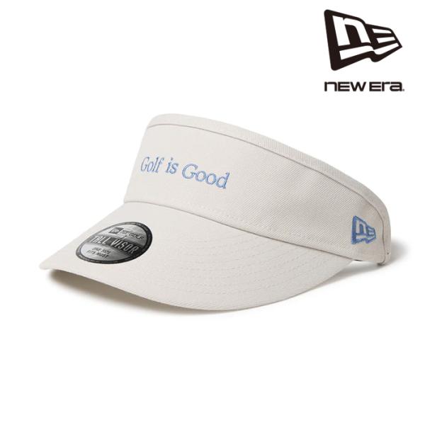 日本正規品 ニューエラ NEW ERA Women's サンバイザー トールバイザー Golf is good ストーン ゴルフ 52-55.8cm 14668995 帽子 爆買
