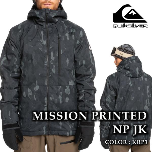 日本正規品 スノーボード ウェア ジャケット クイックシルバー QUIKSILVER MISSION PRINTED JK KRP3 メンズ レディース 24-25 爆買