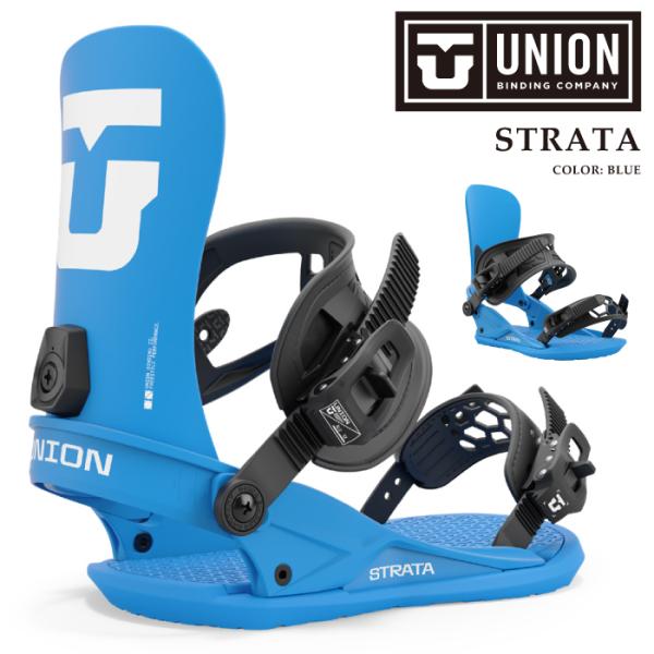 爆買 日本正規品 スノーボード ビンディング ユニオン UNION STRATA Blue ストラータ ブルー バインディング メンズ 24-25