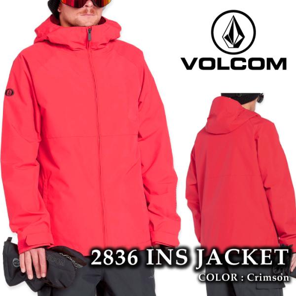 日本正規品 スノーボード ウェア ジャケット ボルコム VOLCOM MENS 2836 INSULATED JACKET Crimson メンズ 24-25 爆買