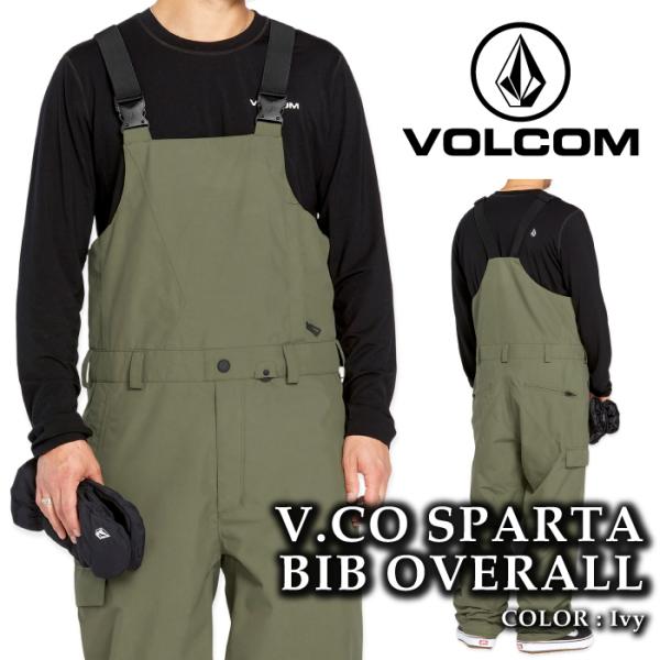 日本正規品 スノーボード ウェア ビブパンツ ボルコム VOLCOM MENS V.CO SPARTA BIB OVERALL Ivy メンズ 24-25 爆買