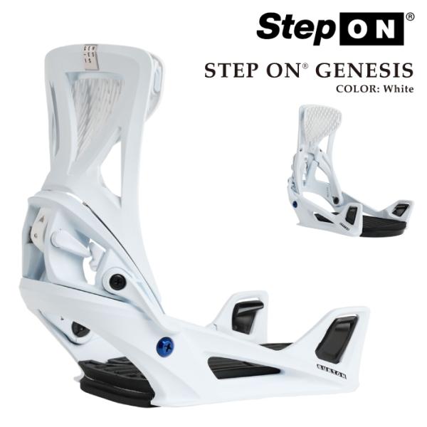 日本正規品 スノーボード ビンディング バートン BURTON MENS STEP ON GENESIS Re:Flex White ステップオン ジェネシス リフレックス バインディング メンズ 25-26 爆買