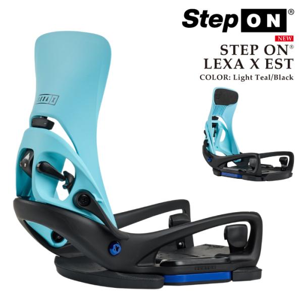 日本正規品 スノーボード ビンディング バートン BURTON WOMENS STEP ON LEXA X EST Light Teal Black ステップオン レクサ エックス イーエスティー バインディング レディース 25-26 爆買
