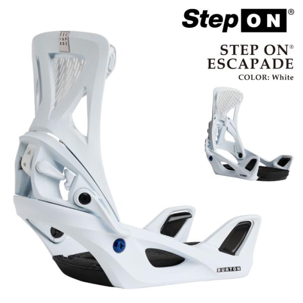 日本正規品 スノーボード ビンディング バートン BURTON WOMENS STEP ON ESCAPADE Re:Flex White ステップオン エスカペイド リフレックス バインディング レディース 25-26 爆買