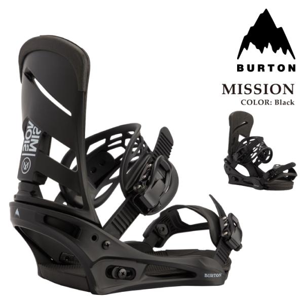 日本正規品 スノーボード ビンディング バートン BURTON MENS MISSION Re:Flex Black ミッション リフレックス バインディング メンズ 25-26 爆買