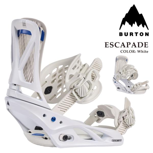 日本正規品 スノーボード ビンディング バートン BURTON WOMENS ESCAPADE Re:Flex White エスカペイド リフレックス バインディング レディース 25-26 爆買