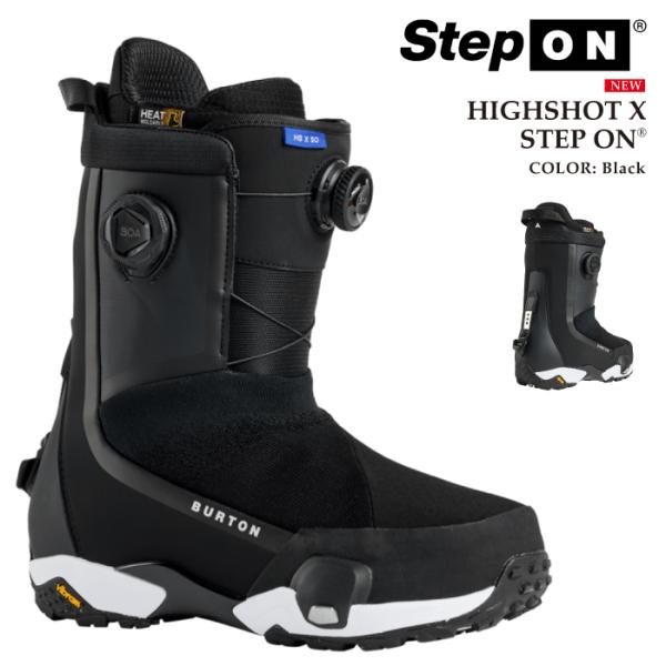 日本正規品 スノーボード ブーツ バートン BURTON MENS HIGHSHOT X STEP ON WIDE Black ハイショット エックス ステップオン ワイド メンズ 25-26