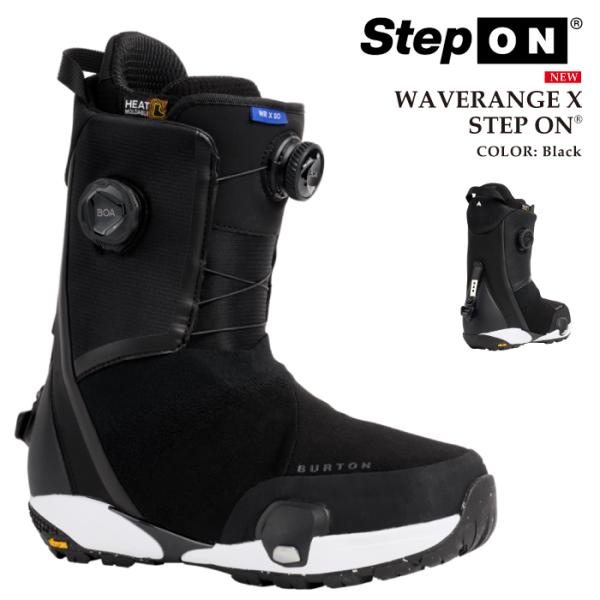 日本正規品 スノーボード ブーツ バートン BURTON MENS WAVERANGE X STEP ON WIDE Black ウェイブレンジ エックス ステップオン ワイド メンズ 25-26 爆買