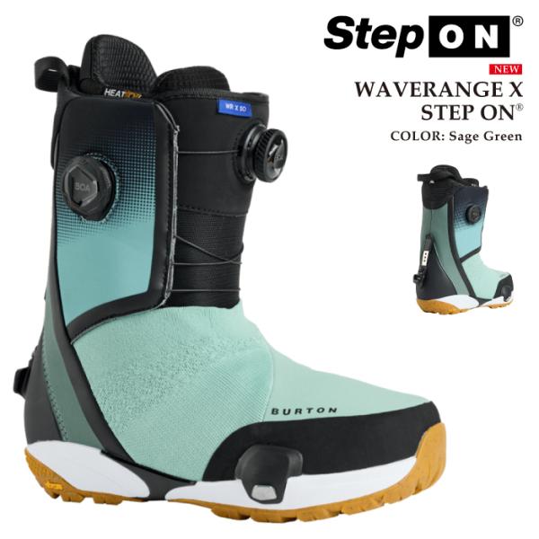 日本正規品 スノーボード ブーツ バートン BURTON MENS WAVERANGE X STEP ON WIDE Sage Green ウェイブレンジ エックス ステップオン ワイド メンズ 25-26