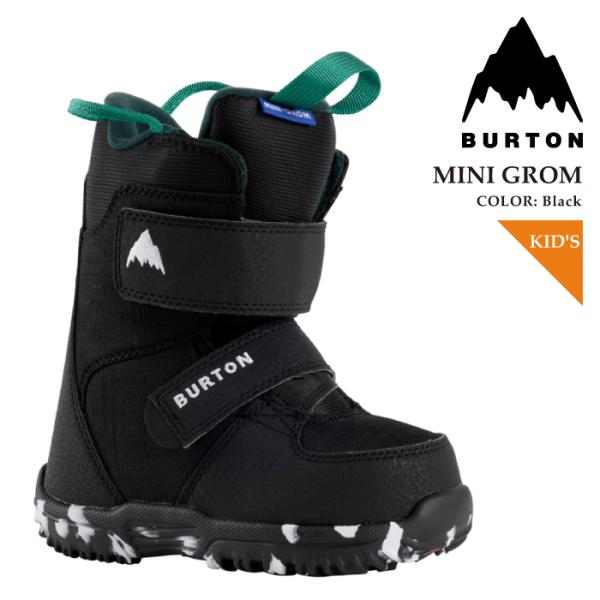爆買 日本正規品 スノーボード ブーツ バートン BURTON KIDS MINI GROM Black ミニ グロム キッズ ユース 子供 25-26