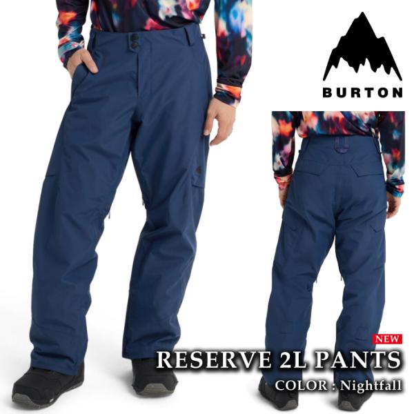 日本正規品 スノーボード ウェア パンツ バートン BURTON MENS RESERVE 2L PANTS Night Fall メンズ 25-26 爆買