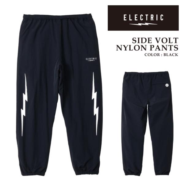 日本正規品 パンツ エレクトリック ELECTRIC SIDE VOLT NYLON PANTS Black 25FW 爆買