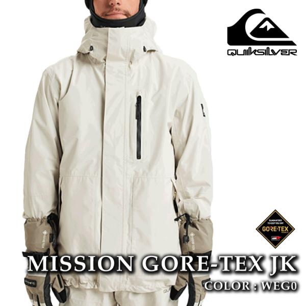 日本正規品 スノーボード ウェア ジャケット クイックシルバー QUIKSILVER MISSION GORE-TEX JK WEG0 EQYTJ03532 ゴアテックス メンズ レディース 25-26 爆買
