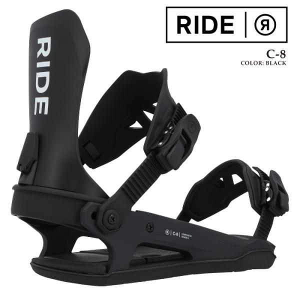 日本正規品 スノーボード ビンディング ライド RIDE C-8 Black バインディング メンズ 25-26 爆買
