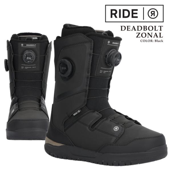 日本正規品 スノーボード ブーツ ライド RIDE DEADBOLT ZONAL Black デッドボルト メンズ 25-26 爆買