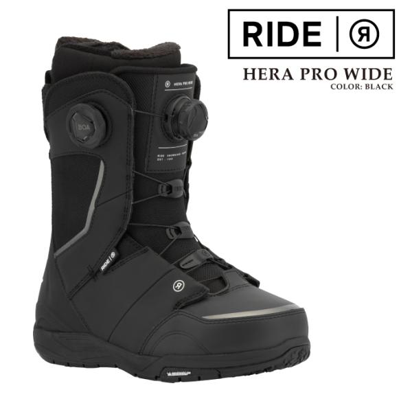 日本正規品 スノーボード ブーツ ライド RIDE HERA PRO WIDE Black ヘラ プロ ワイド レディース 25-26 爆買