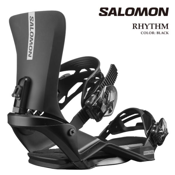 日本正規品 スノーボード ビンディング サロモン SALOMON RHYTHM Black リズム バインディング メンズ レディース 25-26 爆買