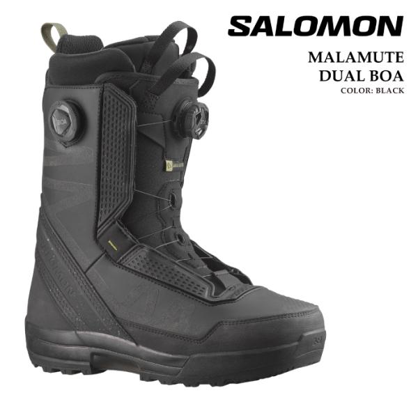 日本正規品 スノーボード ブーツ サロモン SALOMON MALAMUTE DUAL BOA Black マラミュート ボア メンズ 25-26 爆買