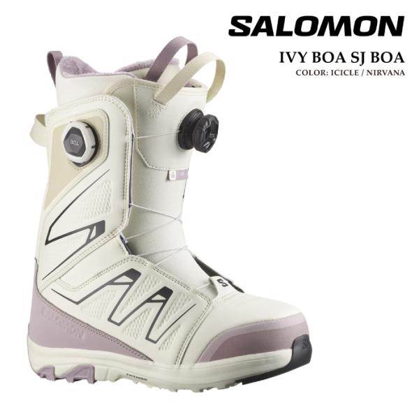 日本正規品 スノーボード ブーツ サロモン SALOMON IVY BOA SJ BOA Icicle Nirvana アイビー ボア レディース 25-26