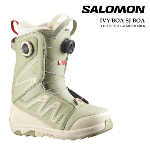 日本正規品 スノーボード ブーツ サロモン SALOMON IVY BOA SJ BOA Tea Almond アイビー ボア レディース 25-26 爆買