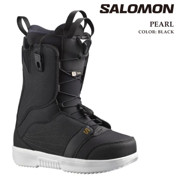 爆買 日本正規品 スノーボード ブーツ サロモン SALOMON PEARL Black White Gold パール レディース 25-26