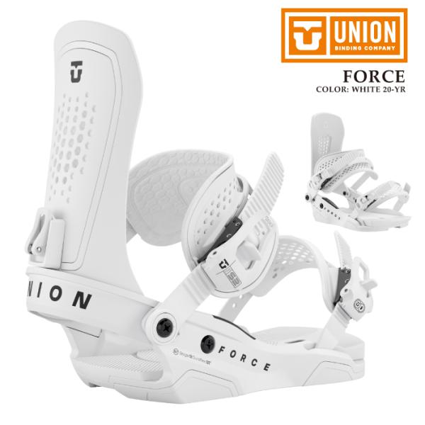 日本正規品 スノーボード ビンディング ユニオン UNION FORCE White 20Yr フォース バインディング メンズ 25-26