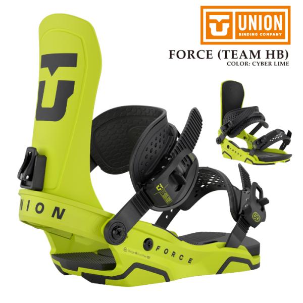 日本正規品 スノーボード ビンディング ユニオン UNION FORCE TEAM HB Cyber Lime フォース チームハイバック バインディング メンズ 25-26 爆買