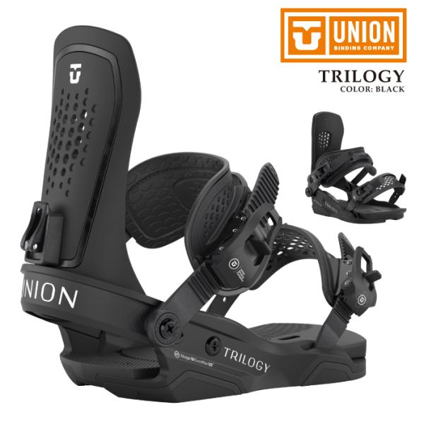 日本正規品 スノーボード ビンディング ユニオン UNION TRILOGY Black トリロジー バインディング レディース 25-26