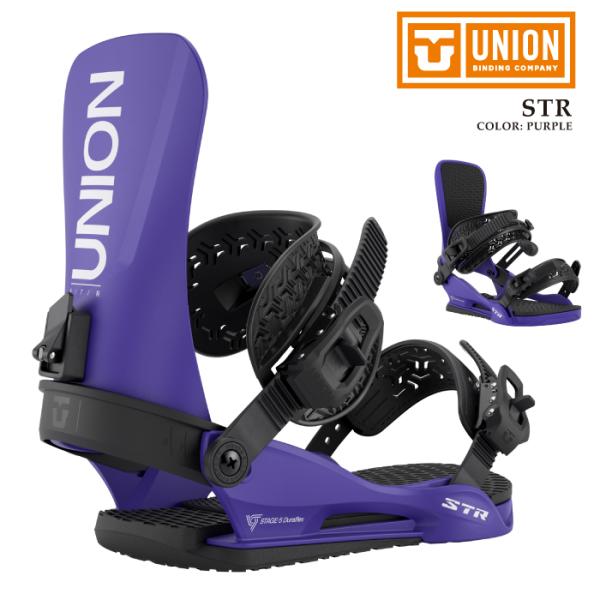 日本正規品 スノーボード ビンディング ユニオン UNION STR Purple エスティアール バインディング メンズ 25-26