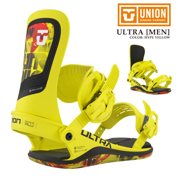 日本正規品 スノーボード ビンディング ユニオン UNION ULTRA MEN Hype Yellow ウルトラ バインディング メンズ 25-26 爆買