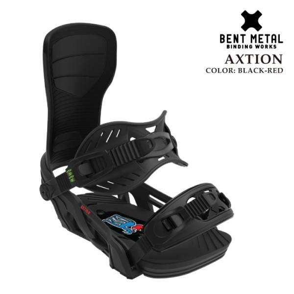 日本正規品 スノーボード ビンディング ベントメタル BENT METAL AXTION Black Red アクション バインディング メンズ 26-27 爆買