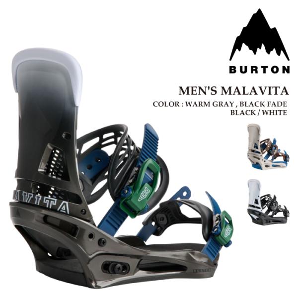 日本正規品 スノーボード ビンディング バートン BURTON MALAVITA Re:Flex Warm Gray・Black White・Black Fade マラヴィータ バインディング メンズ 26-27