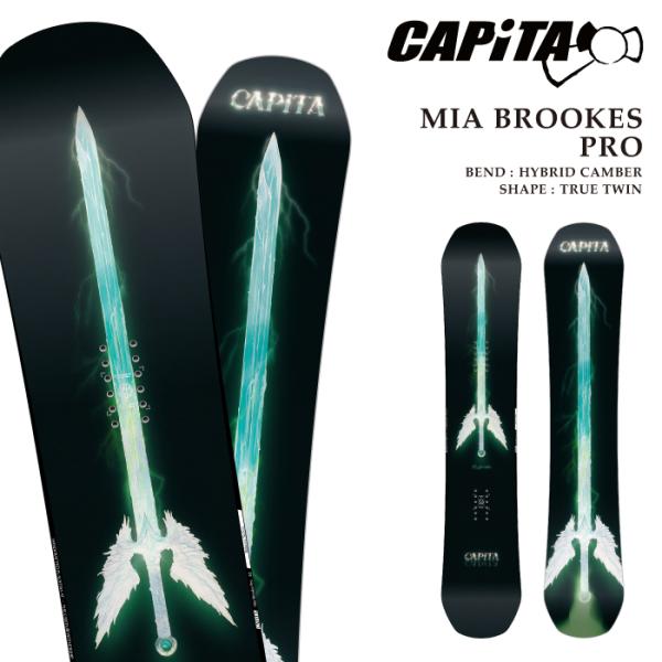 日本正規品 スノーボード 板 キャピタ CAPITA MIA BROOKES PRO ミア ブルックス プロ レディース 26-27 爆買