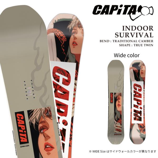 日本正規品 スノーボード 板 キャピタ CAPITA INDOOR SURVIVAL インドア サバイバル メンズ 26-27 爆買