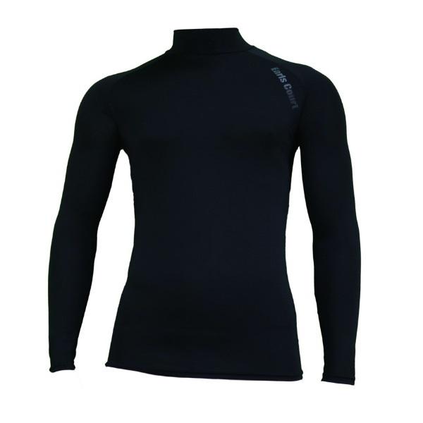 裏起毛素材で保温性を備え、生地が厚すぎず、スポーツに最適なスーパーライト裏起毛インナー。 ■メーカー：アールズコート■品名：ジュニア裏起毛ハイネックインナーシャツ■品番：ECJ-08■カラー：BLACK（ブラック）■サイズ：130〜160c...