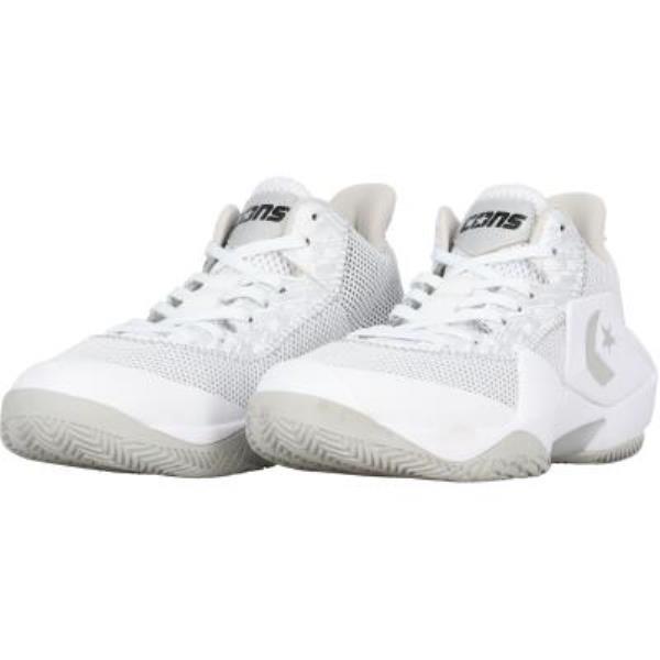 コンバースのバスケットレーベル「 CONVERSE BASKETBALL 」の本格的なバスケットを目指したパフォーマンスモデル。ミッドソール中足〜踵部にかけて側壁を高くする事により安定性を確保。アウトソールは着地安定性、転回の容易さ、荷重負...