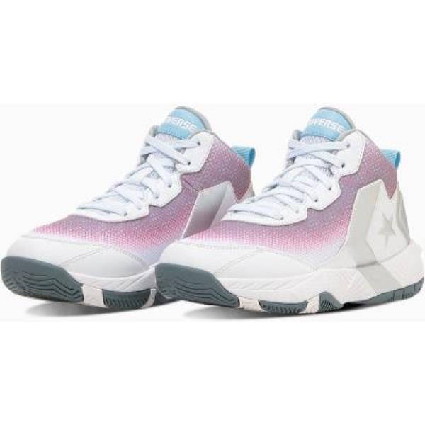 コンバースのバスケットカテゴリ「CONVERSE BASKETBALL」のミニバスモデル。富樫選手シグネチャーモデル(UNAVERAGE MID)のデザインイメージを受け継ぎ、ジュニアモデルへと落とし込んでいる。フィルム仕様で軽量性と適確位...