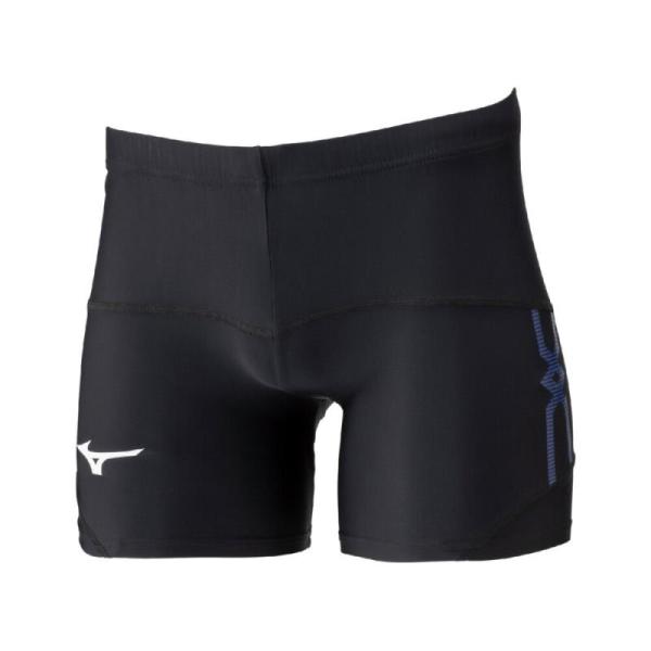 チームで揃えたり、個人の練習用としても使えるシンプルなMCライン入りショートタイツ。■メーカー：MIZUNO ミズノ■品名：MCライン タイツ(ショート／陸上競技)■品番：U2MBCA11■カラー：92（ブラック×ブルー）■サイズ：M・L＜...