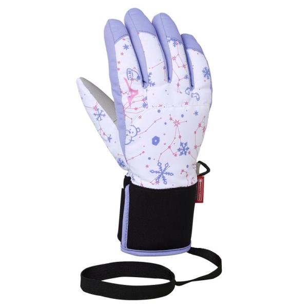 Jr. 5FINGER PRINT GLOVESスキーに雪遊びにおススメのジュニアグラブ子供の”落書き””雪の結晶”をモチーフにしたかわいらしいジュニアグラブ■メーカー：MIZUNO ミズノ■品名：【発熱素材】ブレスサーモファブリック5フィ...