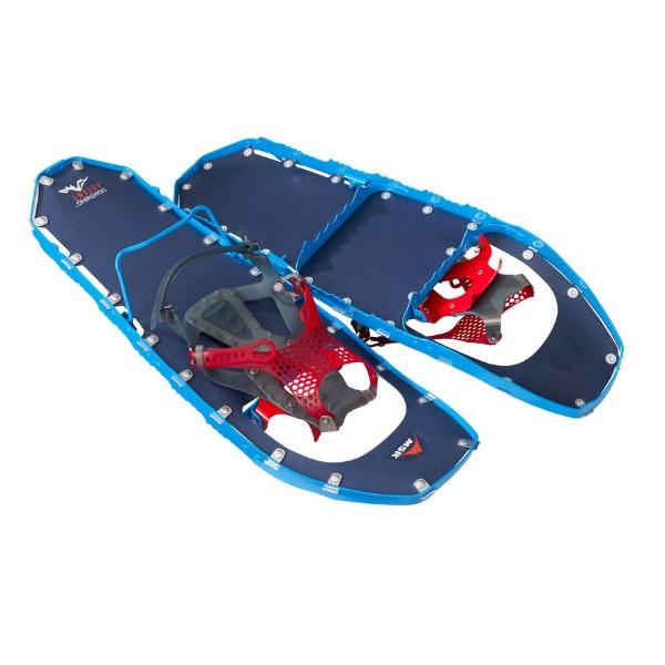 あらゆる地形に対応するMSRスノーシューのフラッグシップシリーズです。外周を取り囲む板状の360°トラクションフレームと2本のクロスメンバーが優れたグリップ力と剛性を発揮し、丈夫でしなやかなデッキが地形に追従。急斜面の登りやスノーシューが苦...