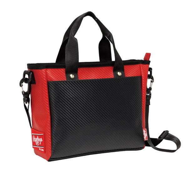 丈夫で使いやすいミニトートバッグ■メーカー：ローリングス■品名：ミニトートバッグ■品番：EBP14F06■カラー：B/RD（ブラック/レッド）■サイズ：F（W35×H23×D10cm）■素材：合成皮革■生産国：中国製（特徴）・メインルームフ...