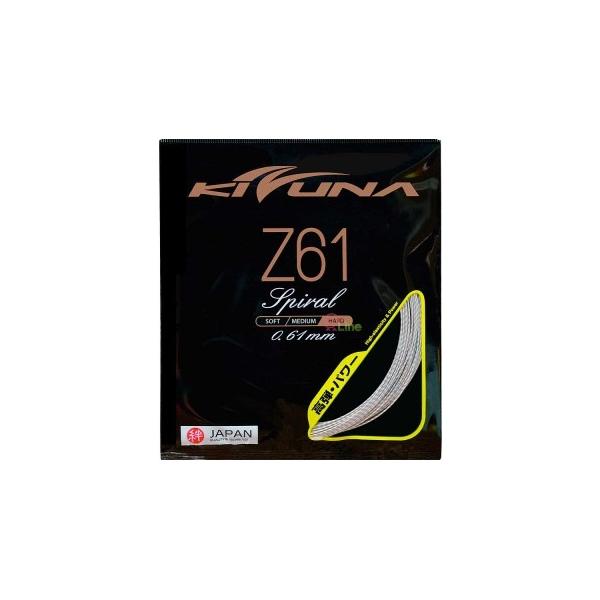 KIZUNA　Z61 Spiral 　バドミントンストリング　ホワイト,イエロー　2張分セットフッ素繊維と融合させることで細ゲージ世界のTOPプレーに耐えうる高耐久性を獲得仕様ゲージ0.61mmカラーホワイトイエロー長さ10m素材・構造芯糸...