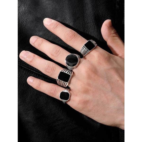 詳細 : 幾何学着用時期 : デイリー要素 : 多元素スタイル : カジュアル素材 : ステンレス鋼性別 : 男性カラー : ブラック