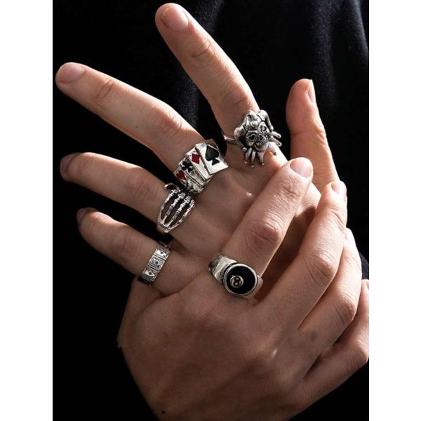 着用時期 : デイリー要素 : Butterflyスタイル : ゴシックカラー : アンティークシルバー素材 : 鉄合金性別 : 男性