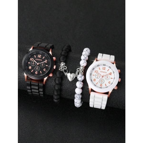 詳細 : ハートストラップ素材 : シリコン要素 : カップルスタイル : カジュアル着用時期 : デイリー特徴 : その他時計の形状 : ラウンドストラップの色 : ブラック&amp;ホワイトタイプ : 腕時計含まれるボックス : Noバ...