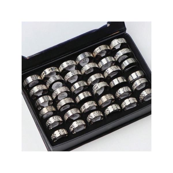 着用時期 : デイリー要素 : 水滴スタイル : カジュアル詳細 : ラインストーンスタイルタイプ : 模様入りステンレススチールリング,シルバー素材 : ステンレス鋼性別 : 男性, カップル