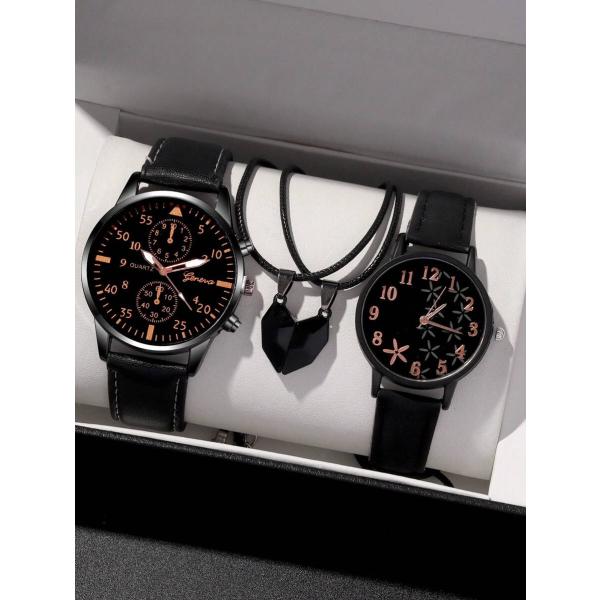 詳細 : バックル, ハート, カップル要素 : ハートストラップ素材 : PUレザースタイル : カジュアル着用時期 : デイリー時計の形状 : ラウンドストラップの色 : ブラックタイプ : 腕時計含まれるボックス : Noバッテリーを...