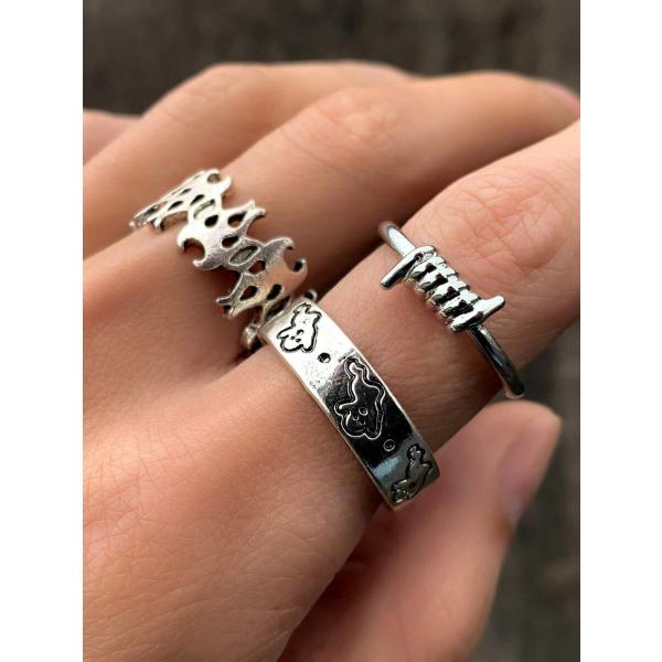 着用時期 : ギフト要素 : レタースタイル : カジュアルカラー : シルバー素材 : 亜鉛合金性別 : 男性